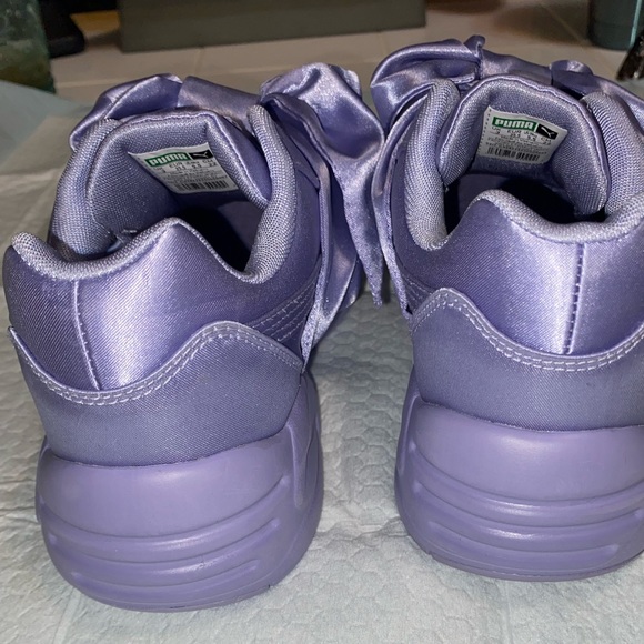 Puma X Fenty | Shoes | Puma Fenty By Rihanna Womans Purple Satin Low ...
